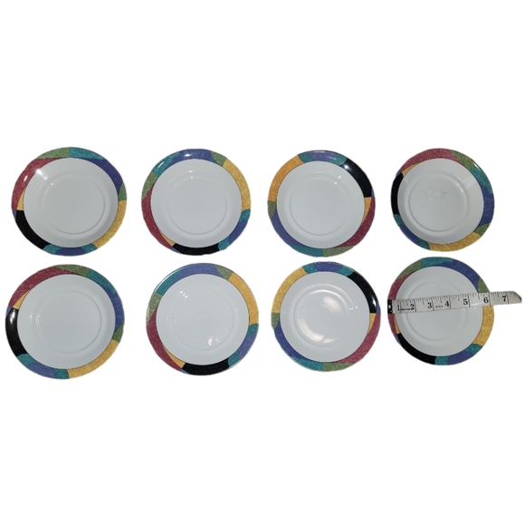Mikasa | Dining | 8 Mikasa Currents M51 6 Saucer Plates Porcelain ...
